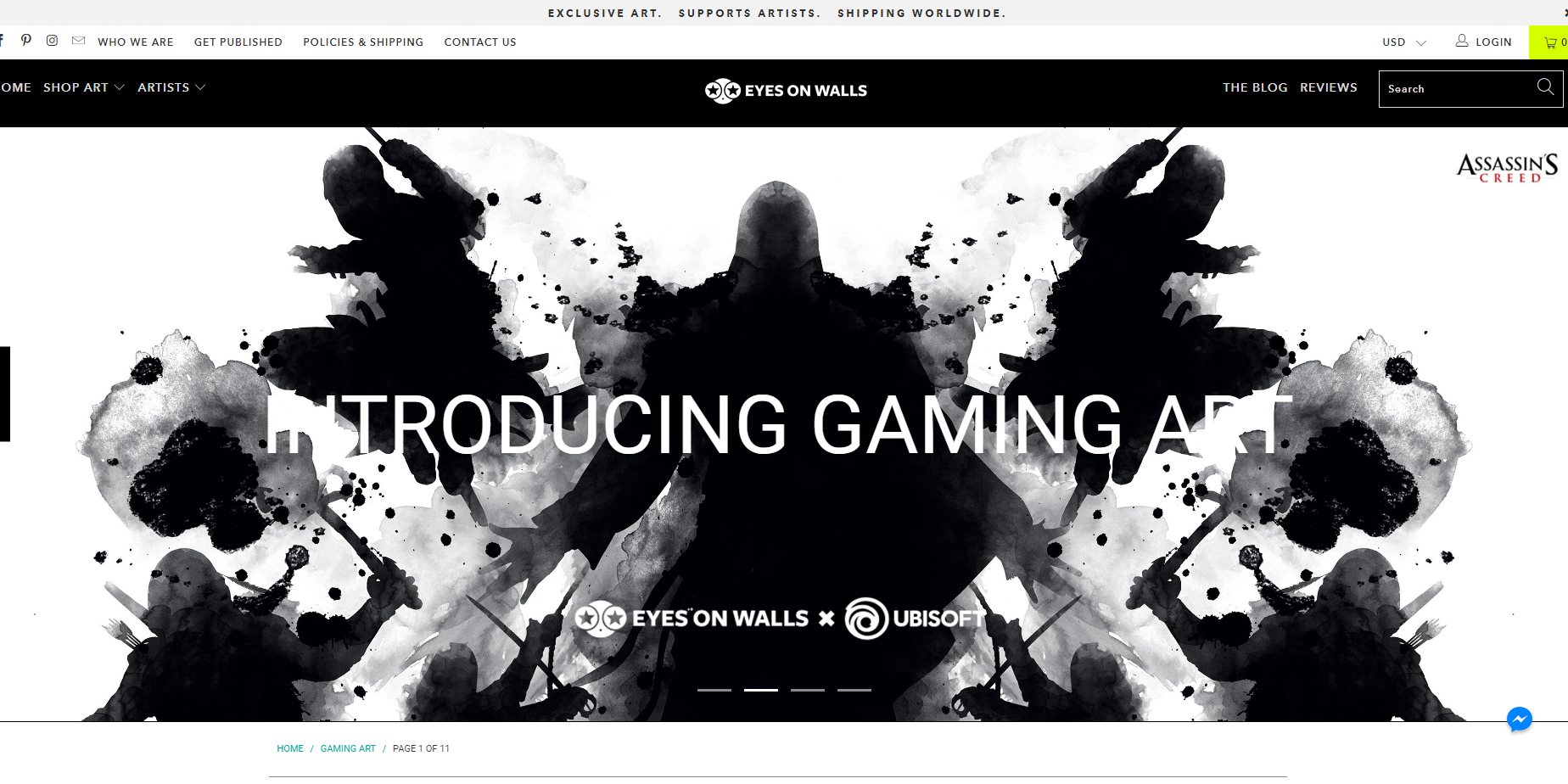 Ubisoft® x Eyes on Walls : Lancement d’art mural de jeu vidéo – Leonin.ca